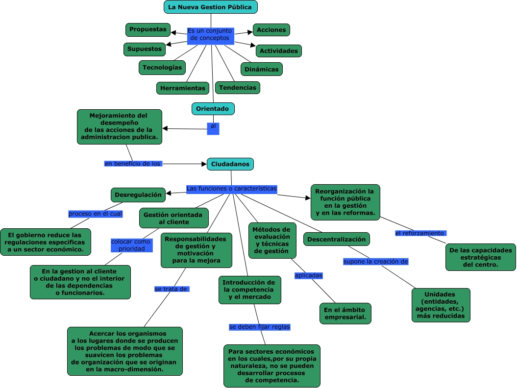 La nueva gestion publica - conjunto de conceptos