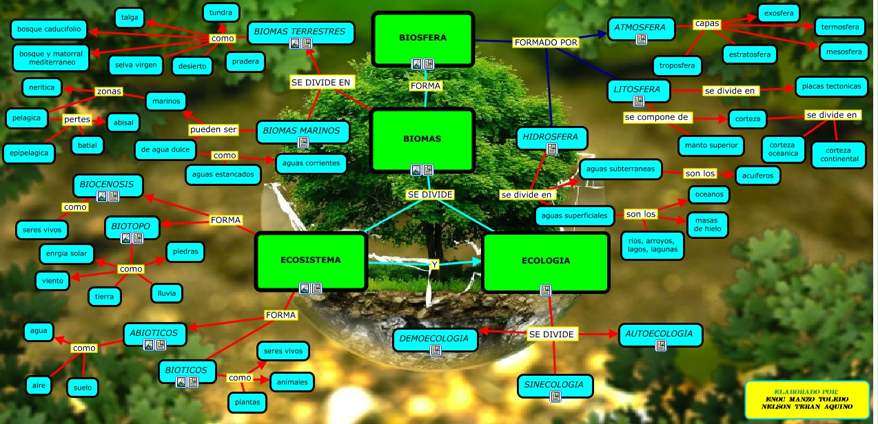 MAPA BIOSFERA - ECOLOGIA